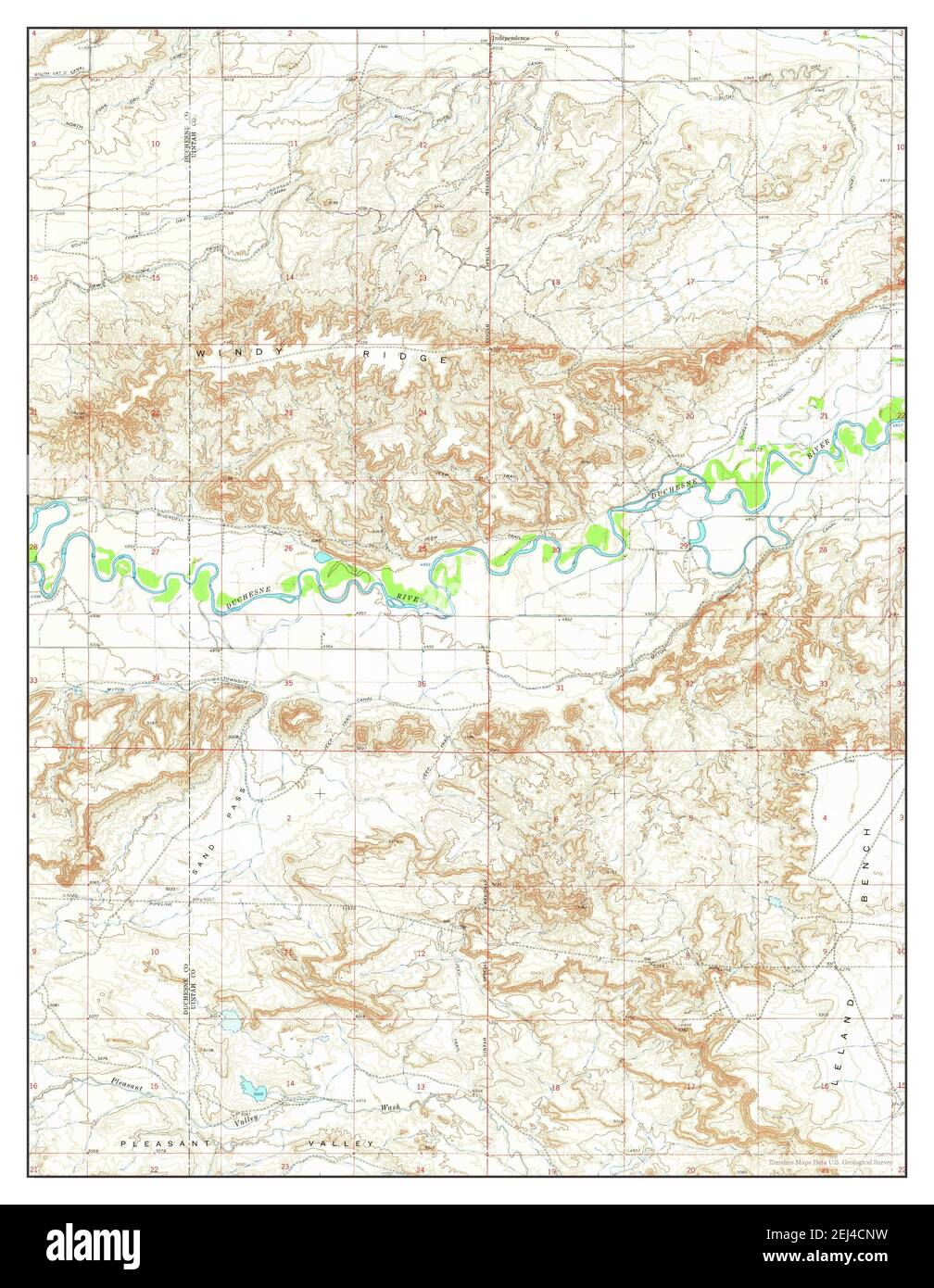 Windy Ridge, Utah, map 1964, 1:24000, United States of America by ...