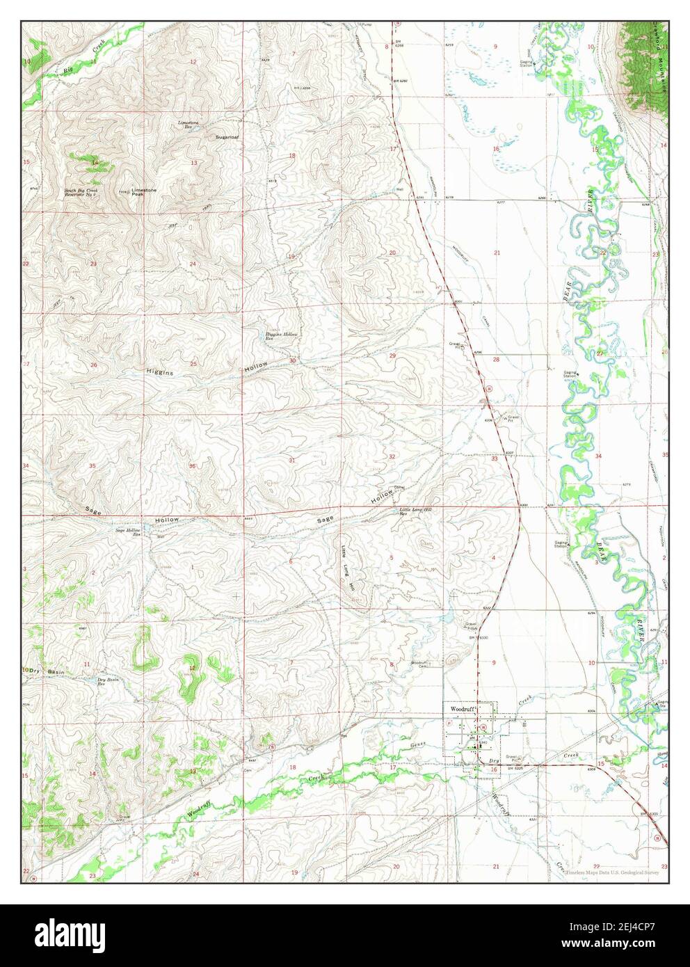Map of woodruff utah hi-res stock photography and images - Alamy