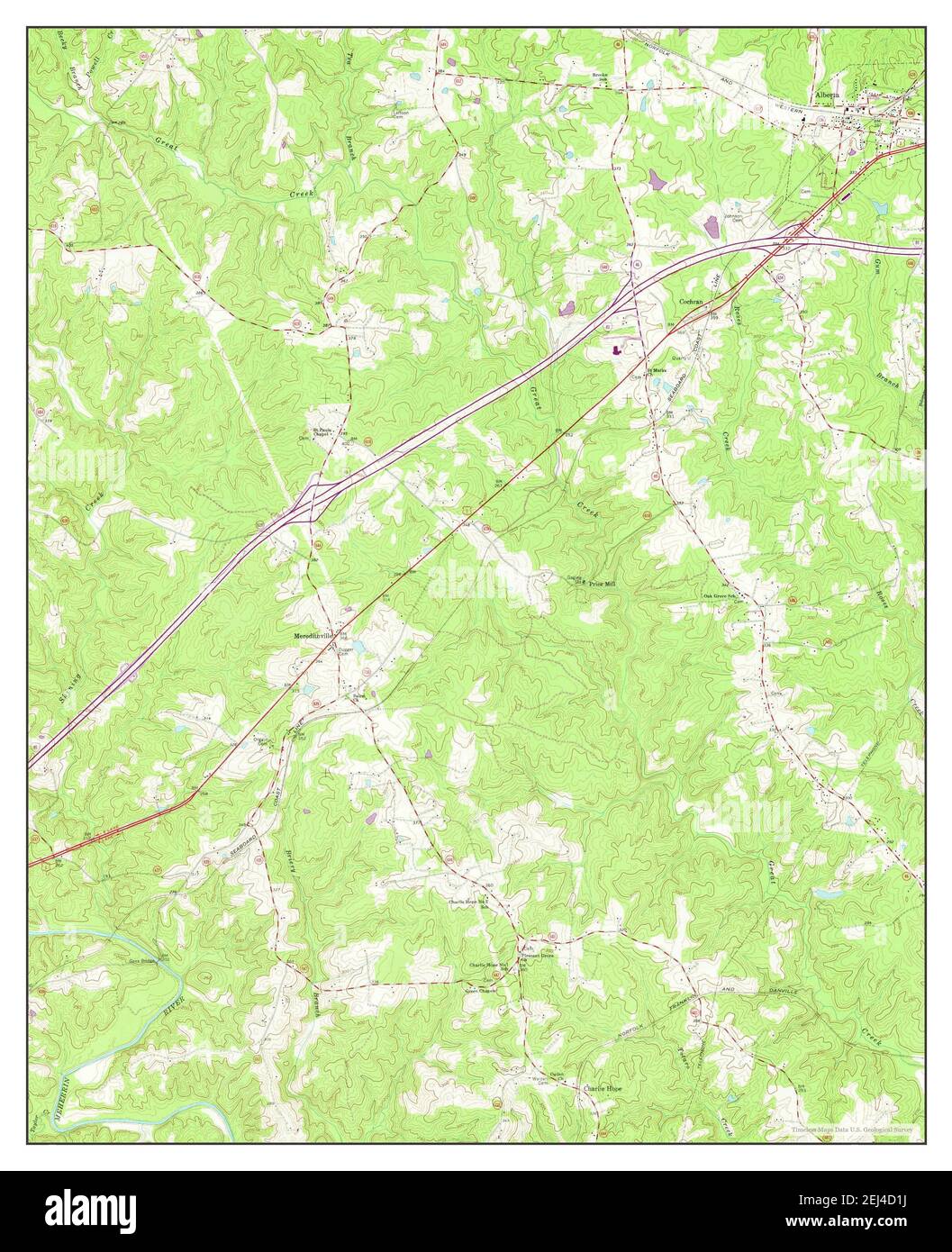 Alberta, Virginia, map 1963, 1:24000, United States of America by ...