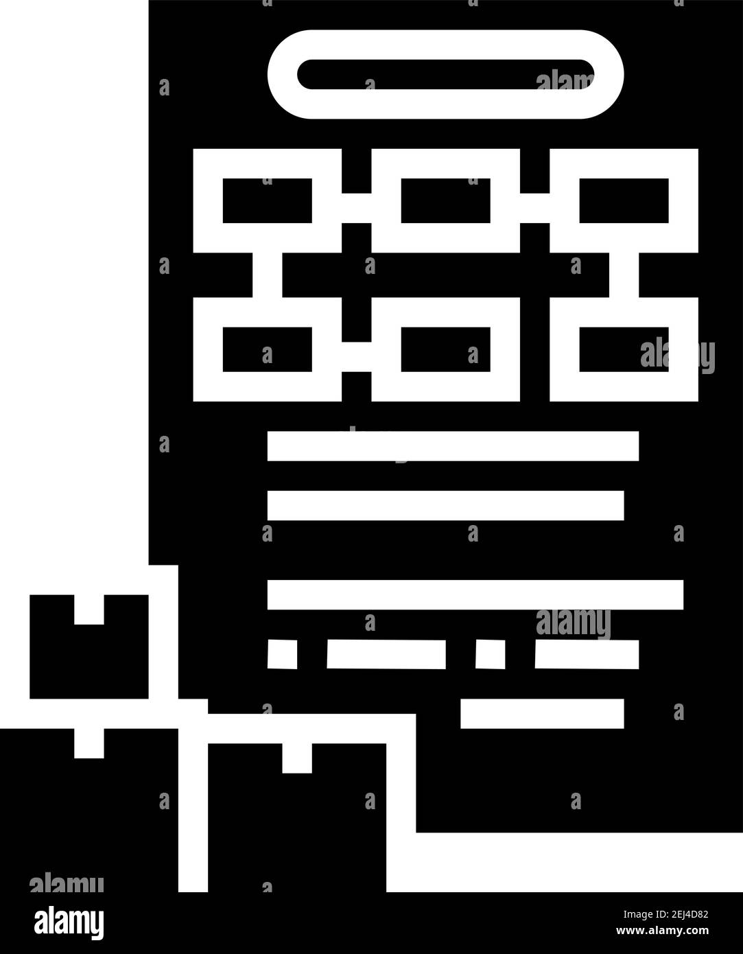 order management glyph icon vector illustration Stock Vector Image ...