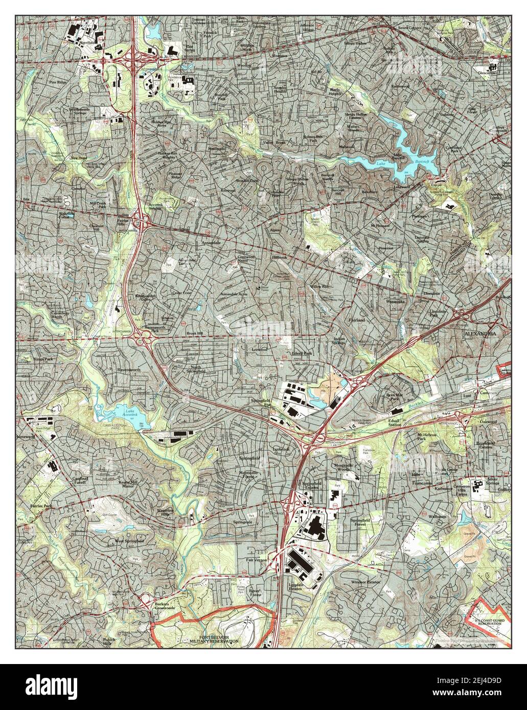 Annandale, Virginia, map 1994, 1:24000, United States of America by ...