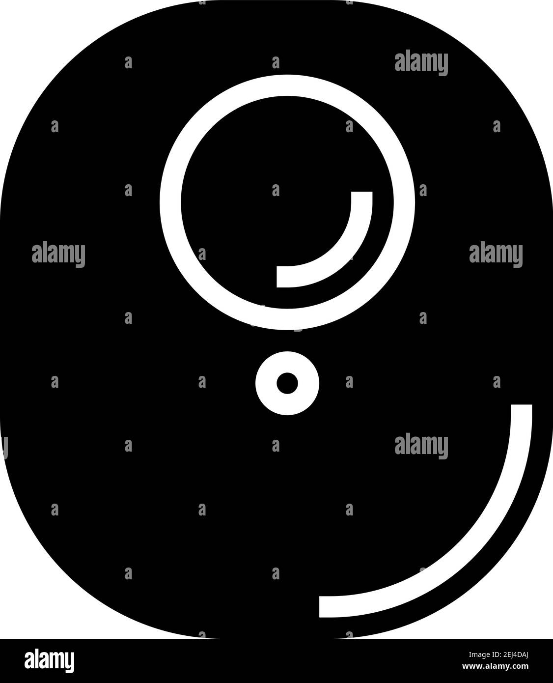 magnetic tag with rfid glyph icon vector illustration Stock Vector ...