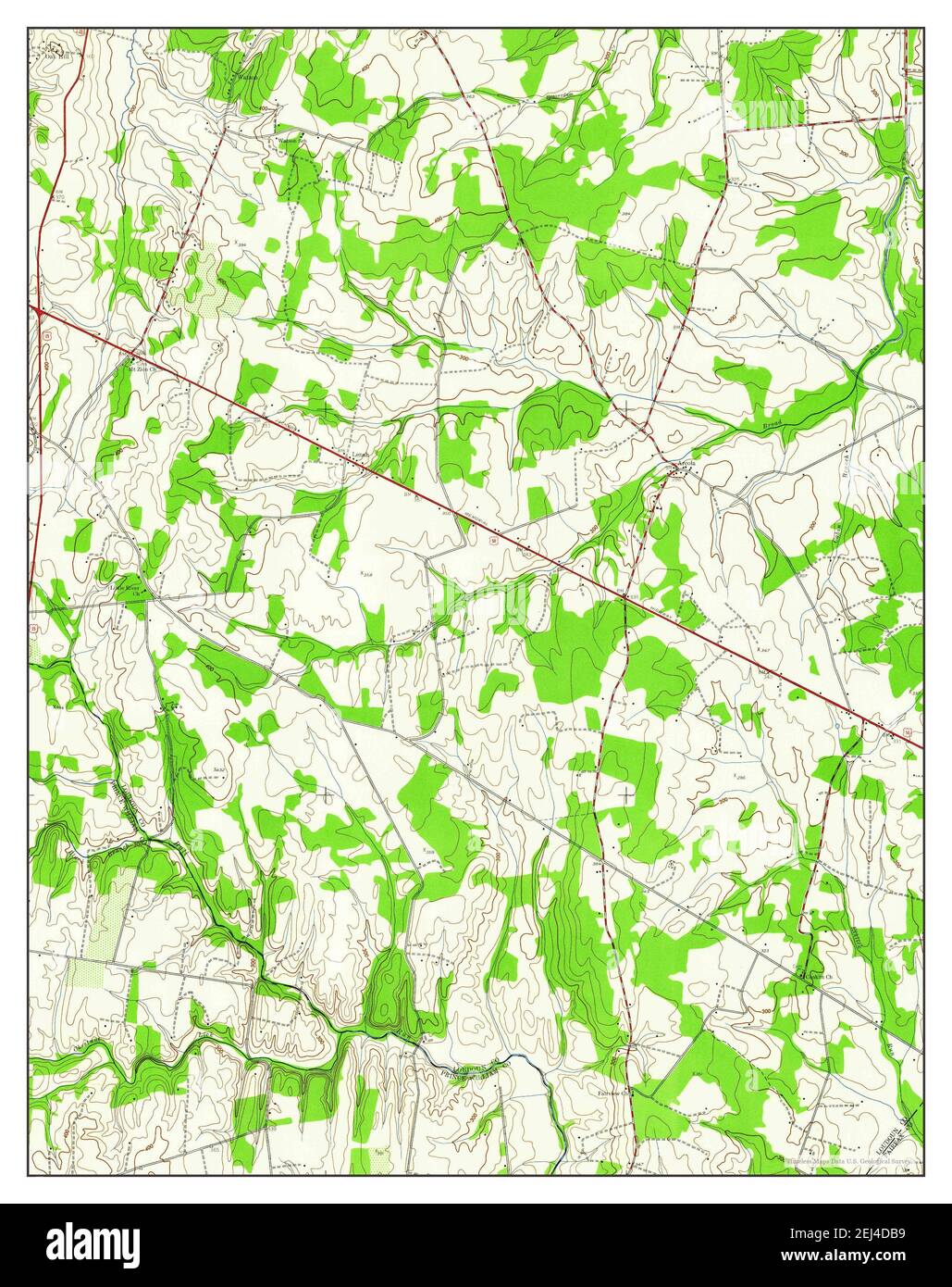 Arcola, Virginia, map 1943, 1:24000, United States of America by ...