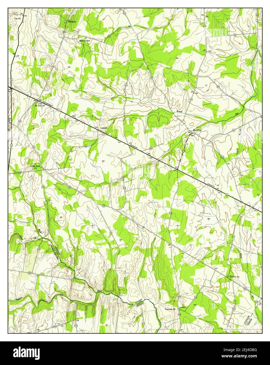 Map of arcola hi-res stock photography and images - Alamy