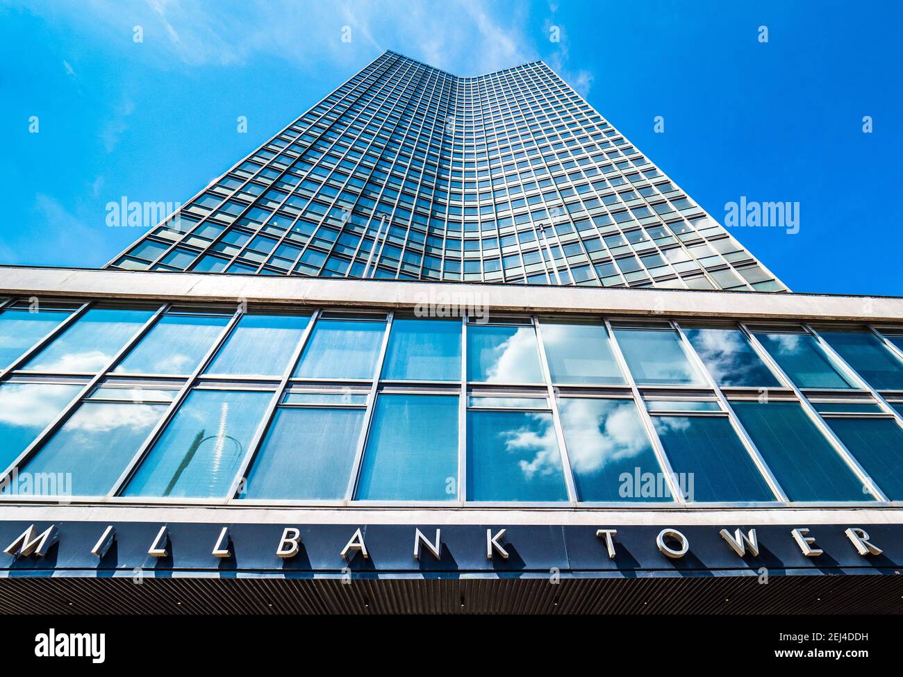 Millbank Tower London - a 118-metre skyscraper facing the River Thames ...