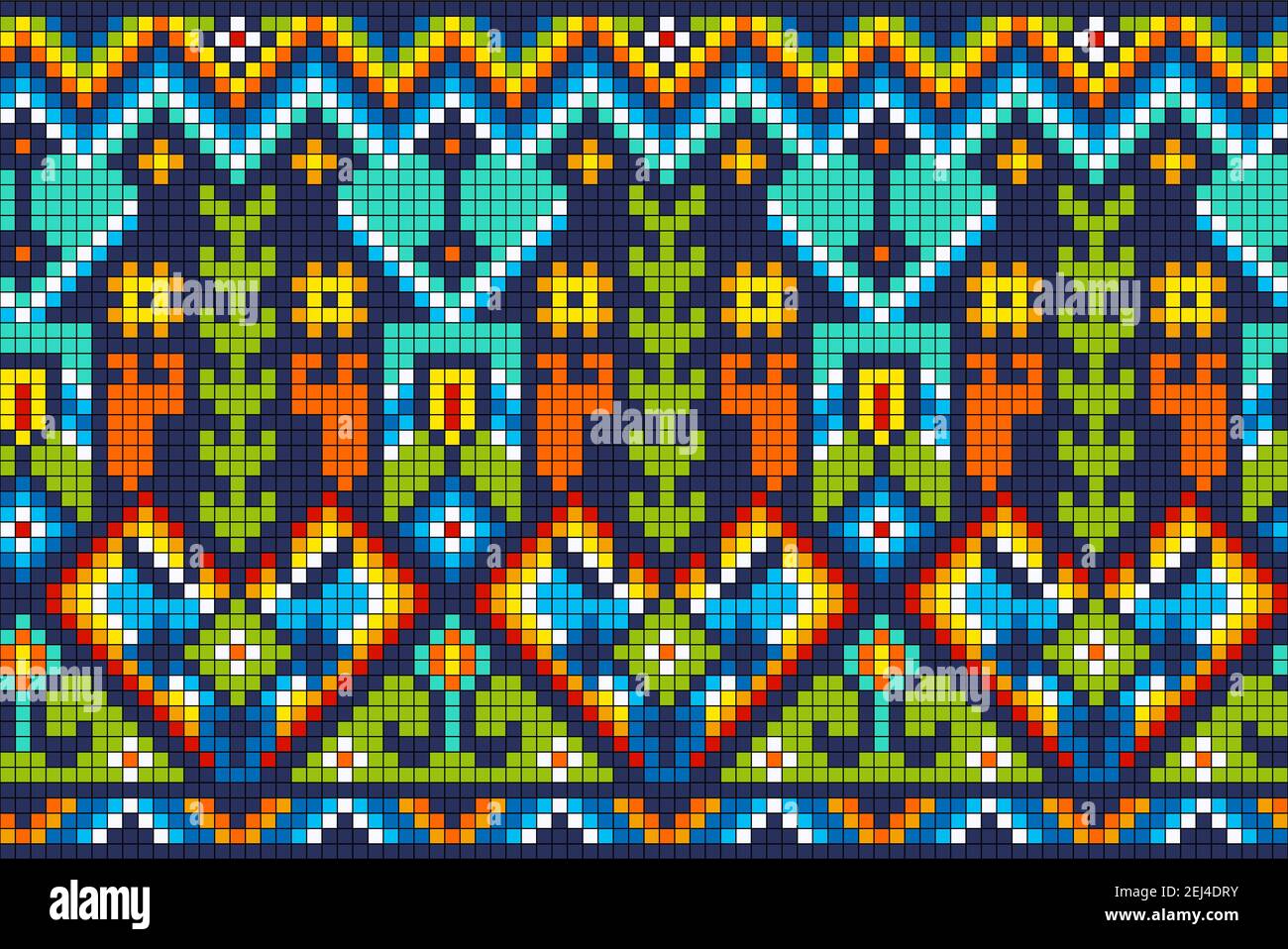 Vector abstract decorative pixel art illustration Stock Vector Image ...