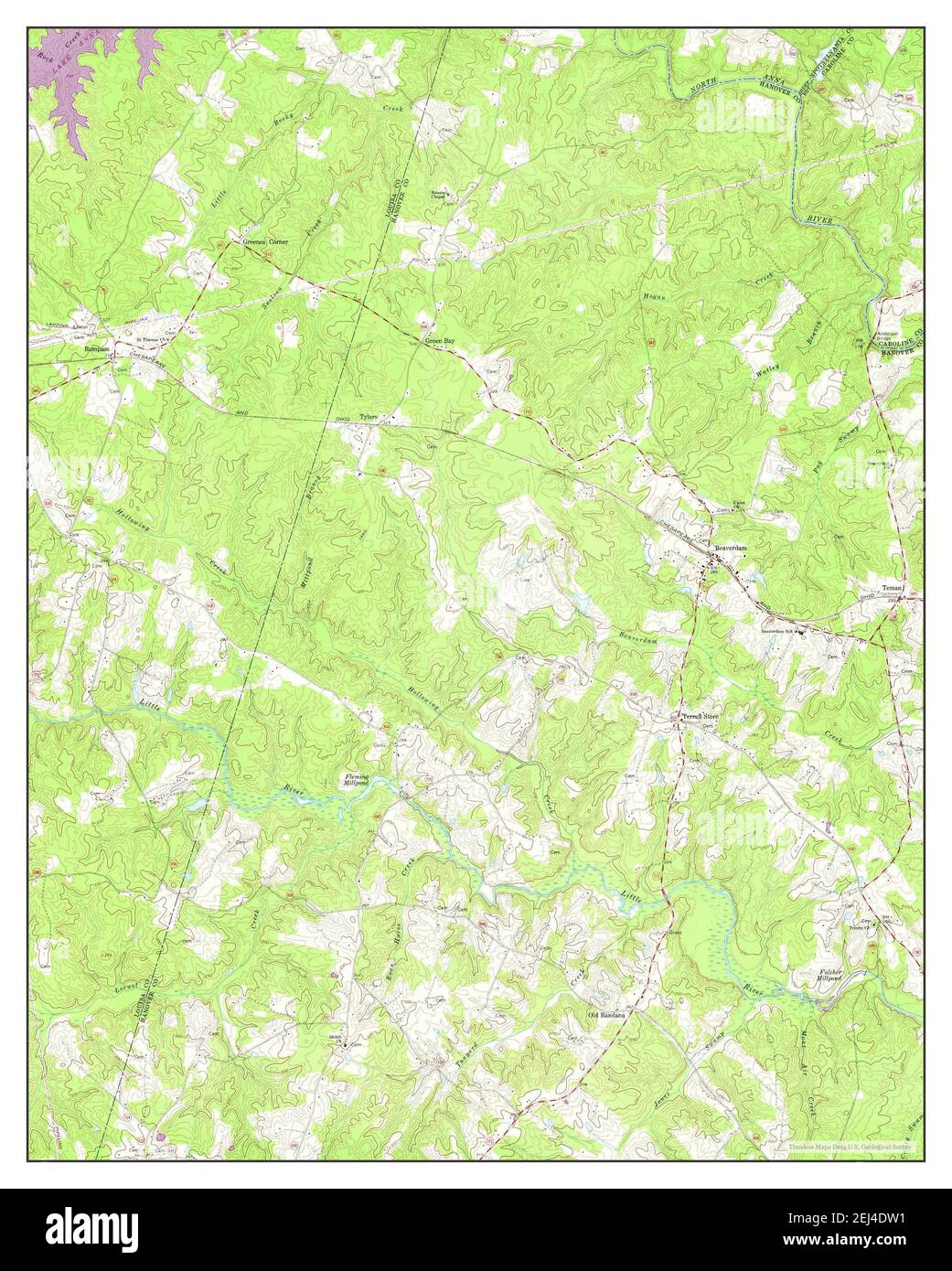 Map of beaverdam hi-res stock photography and images - Alamy