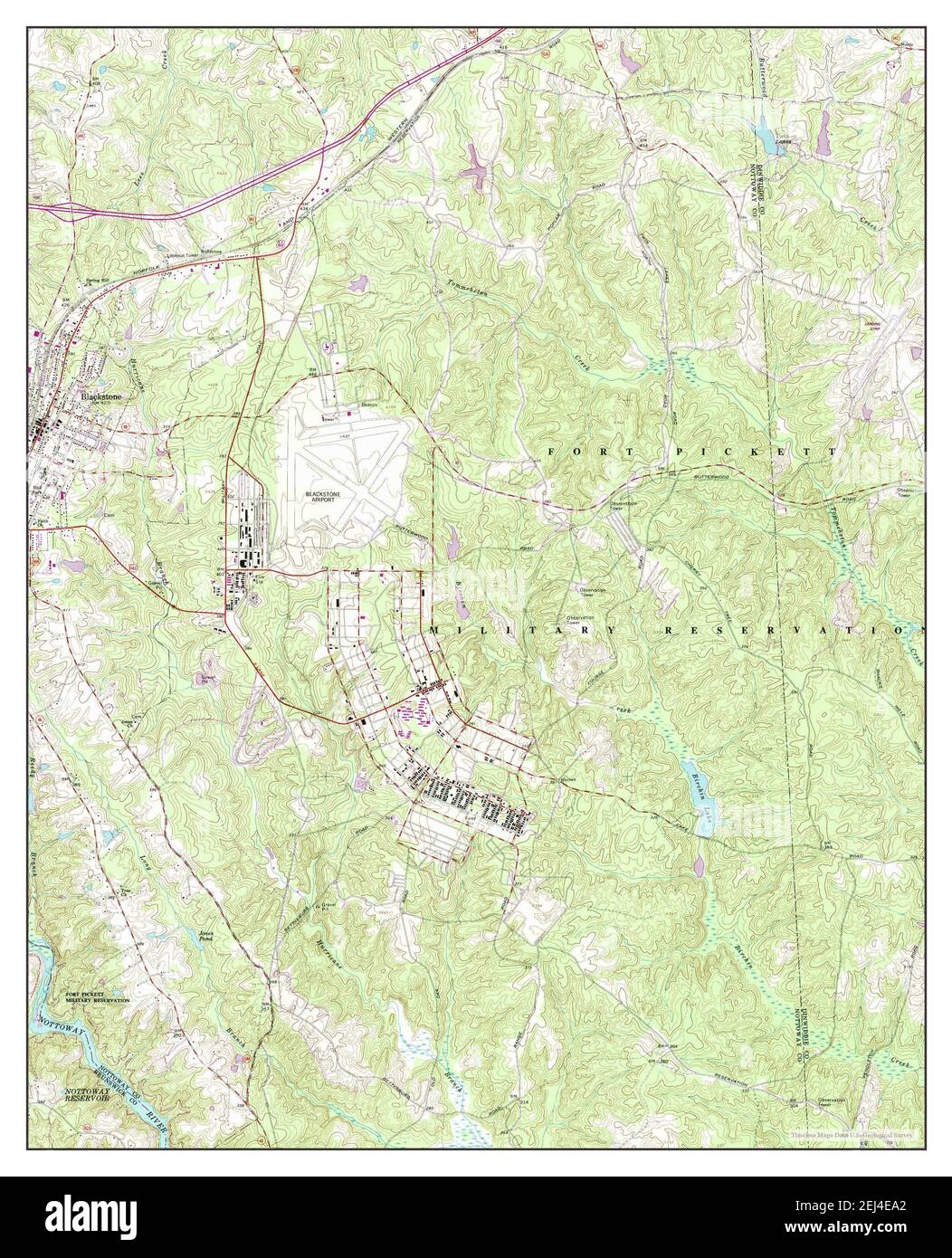 Blackstone virginia map hi-res stock photography and images - Alamy