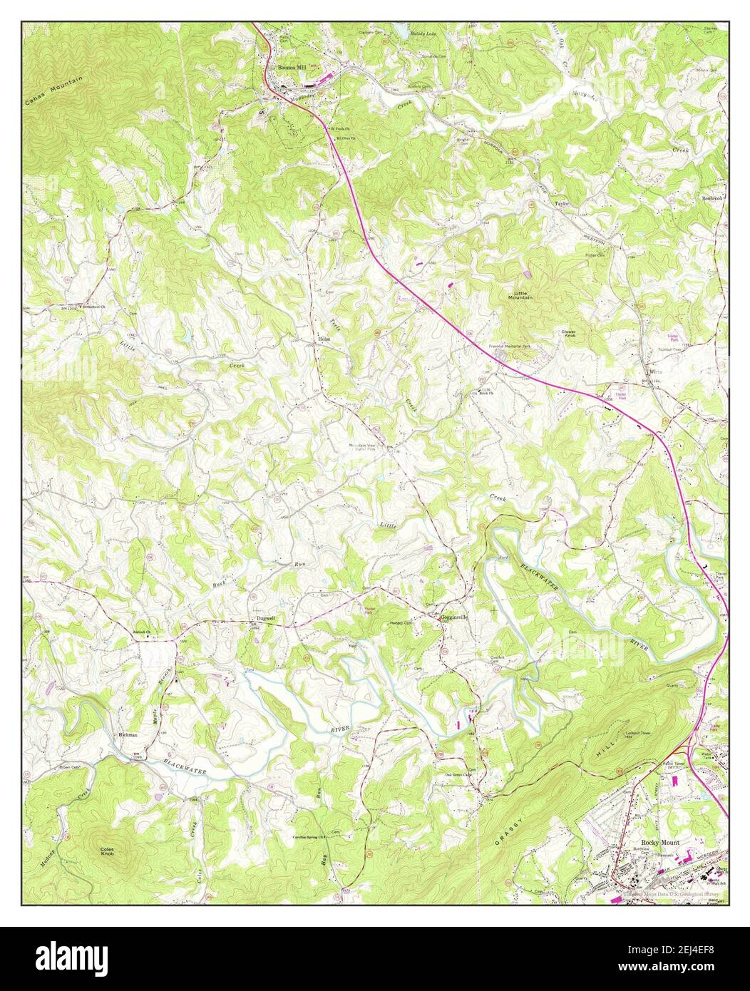 Map of boones mill virginia hi-res stock photography and images - Alamy