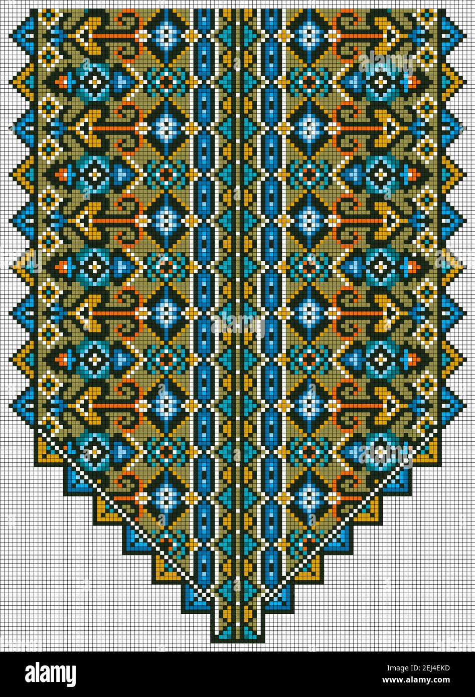 Vector abstract decorative pixel art illustration Stock Vector Image ...