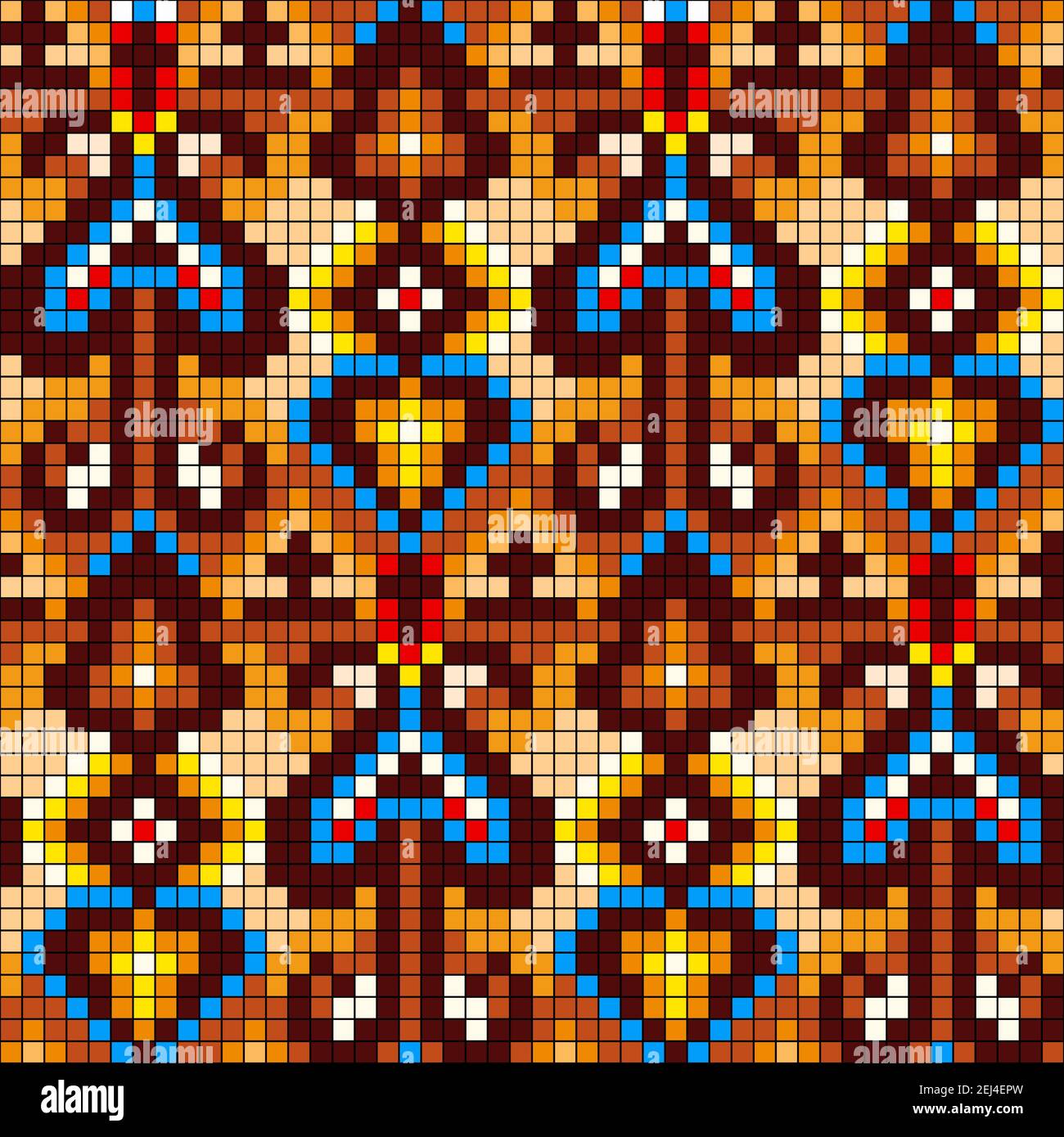 Vector abstract decorative pixel art illustration Stock Vector Image ...