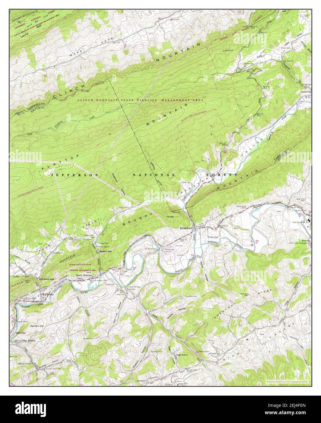 Broadford, Virginia, map 1958, 1:24000, United States of America by ...