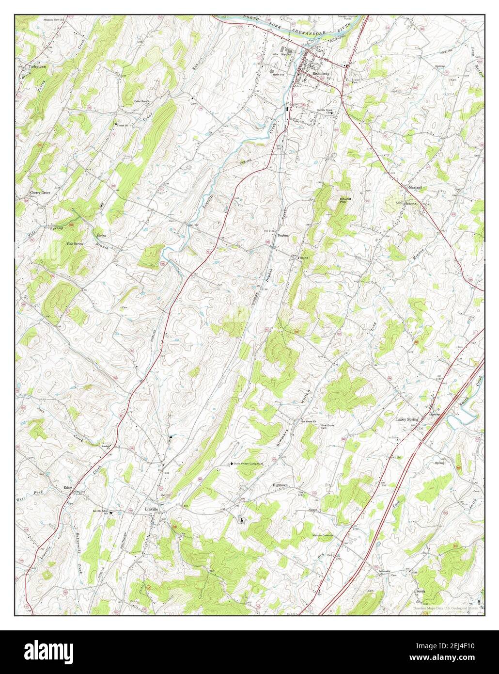 Broadway, Virginia, map 1967, 1:24000, United States of America by ...