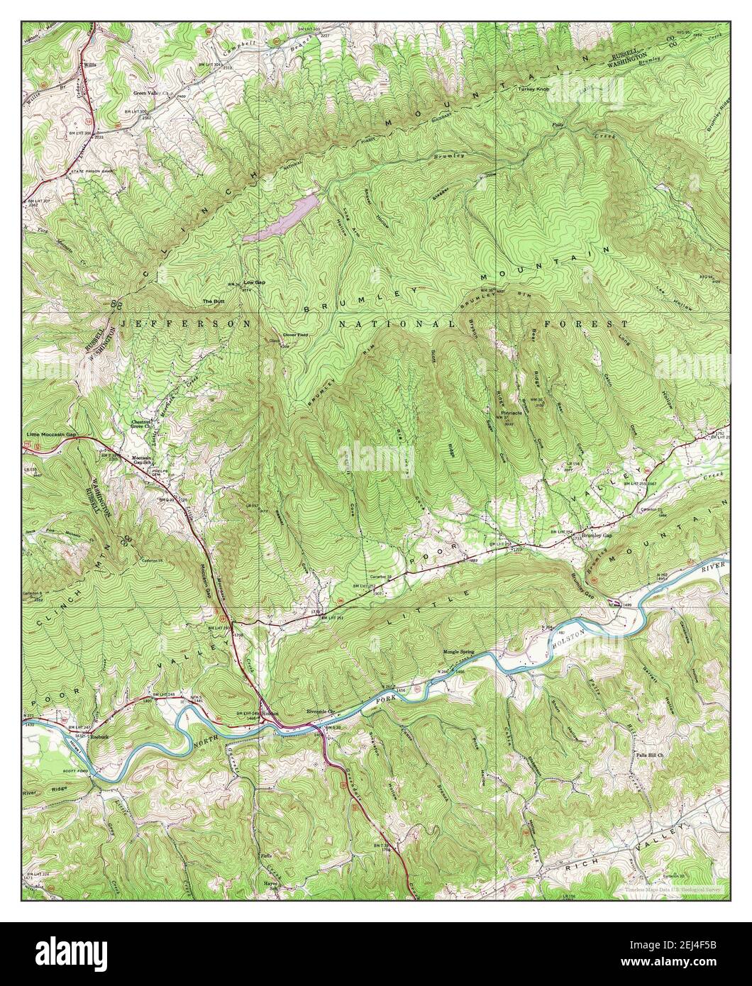 Brumley, Virginia, map 1938, 1:24000, United States of America by ...