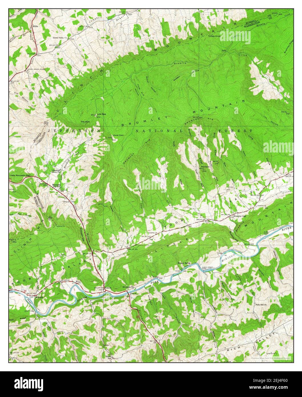 Brumley, Virginia, map 1938, 1:24000, United States of America by ...
