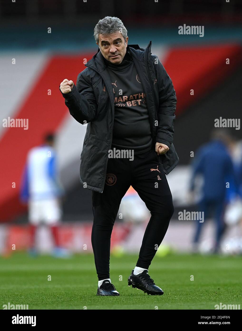 Manchester City assistant manager Juan Manuel Lillo before the Premier ...