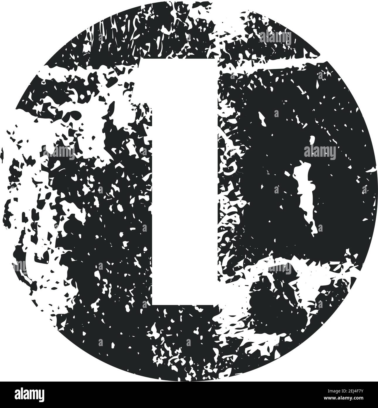 Set of grunge numbers. Distressed vector illustration Stock Vector ...