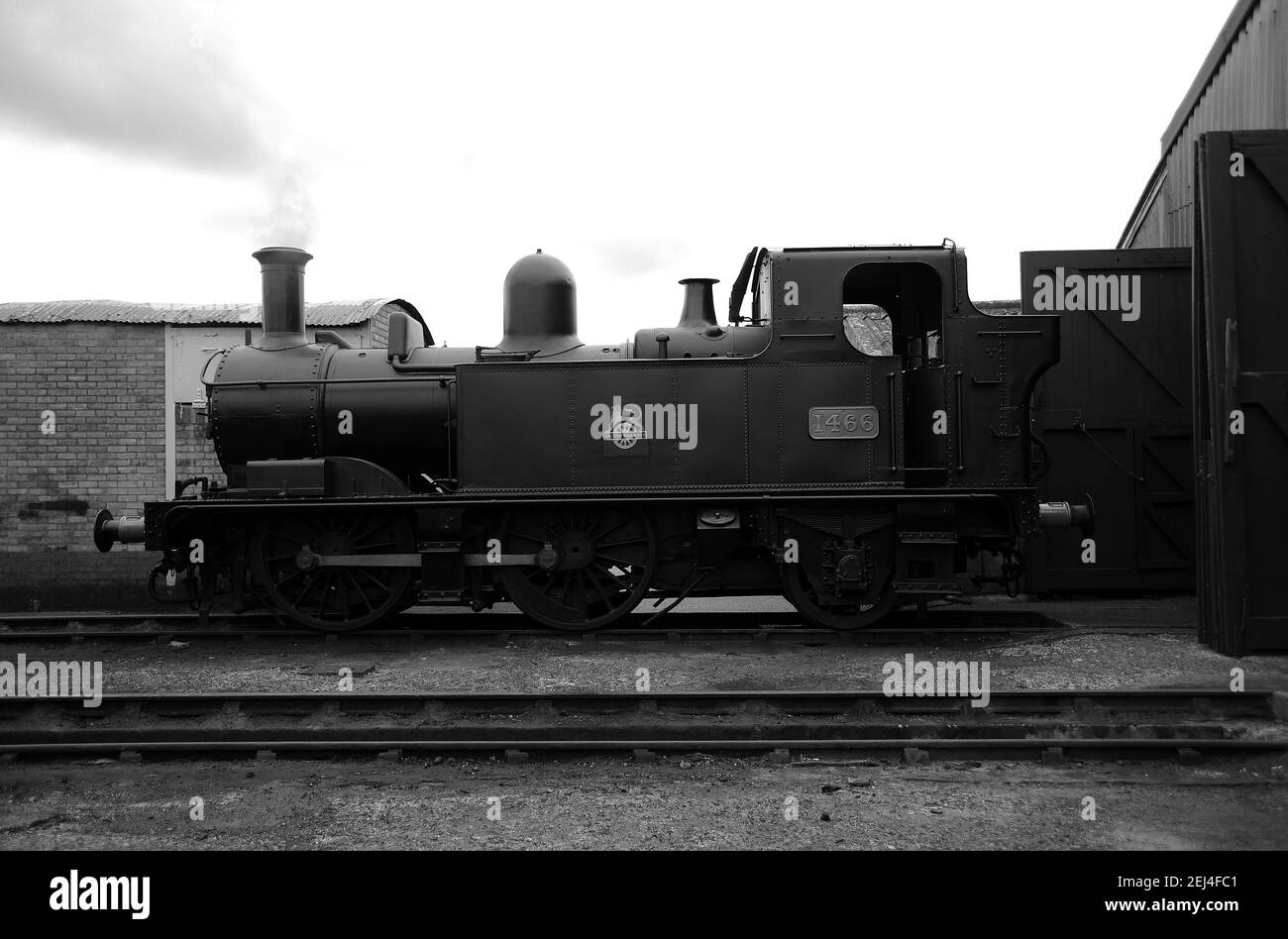 "1466" on shed at Didcot Stock Photo - Alamy