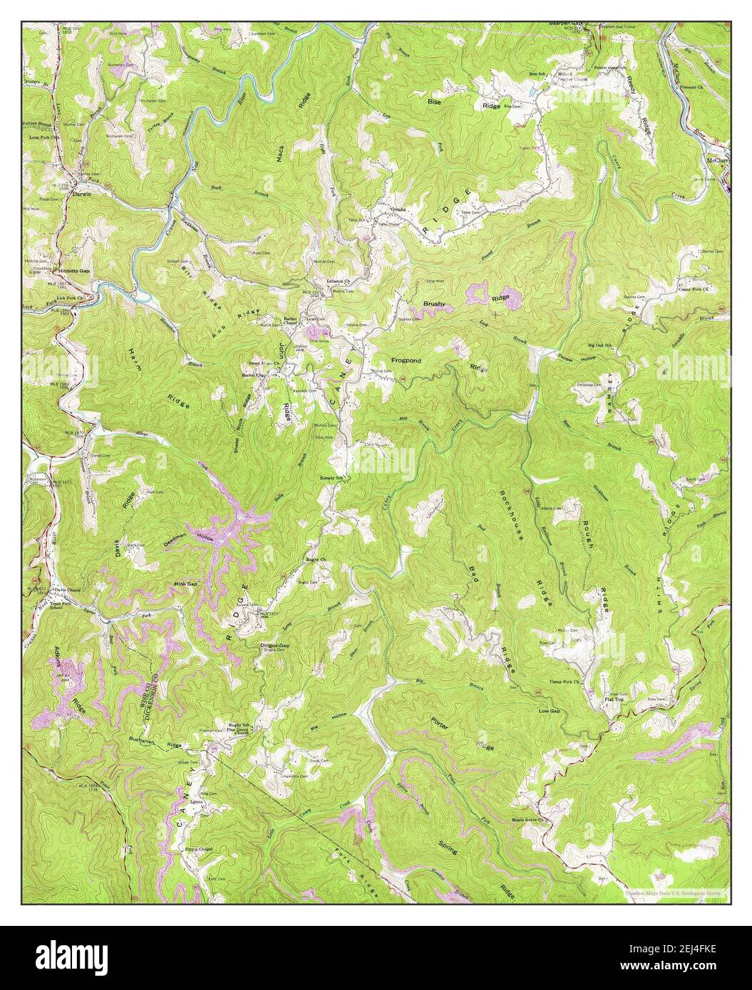 Map of caney hi-res stock photography and images - Alamy