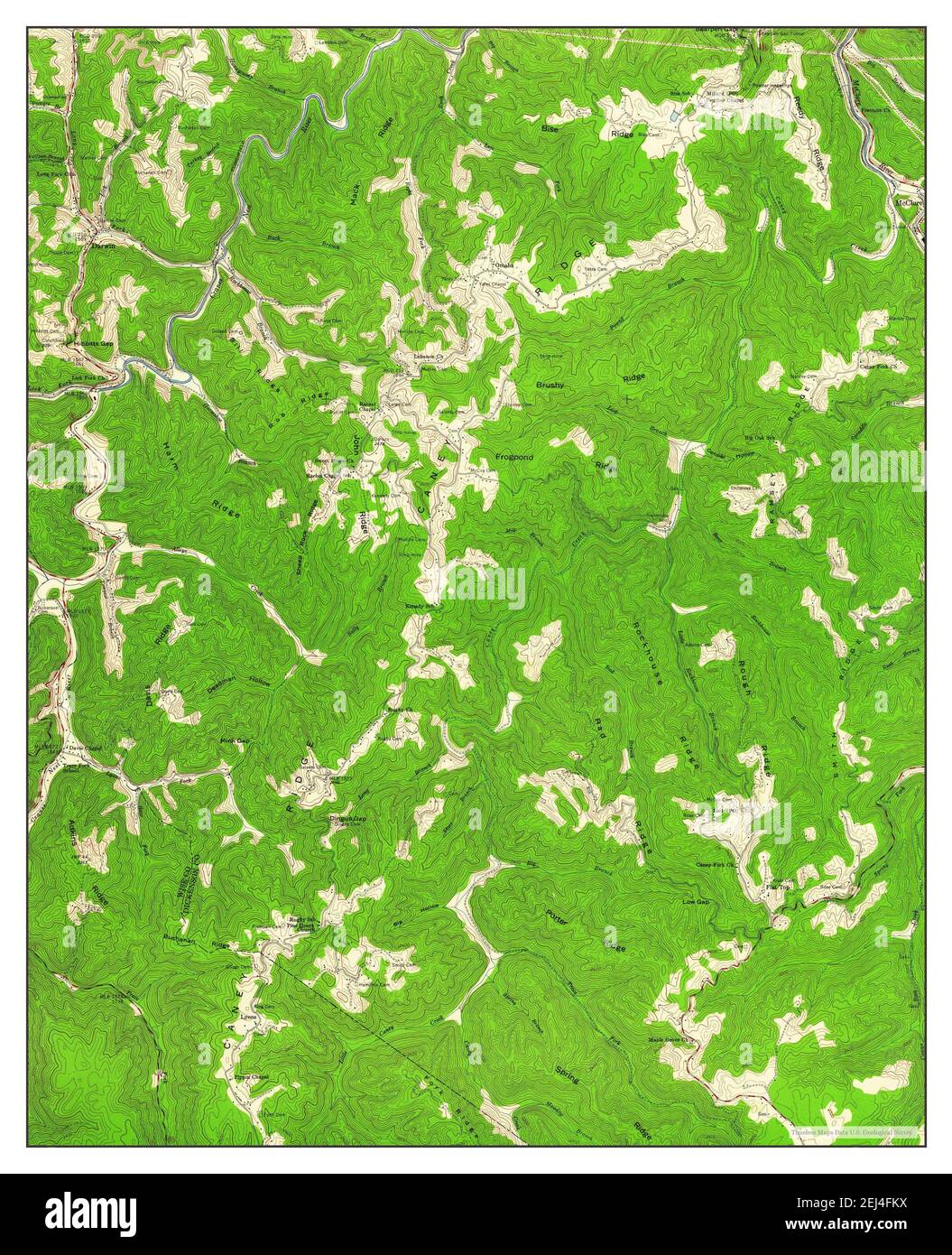 Map of caney hi-res stock photography and images - Alamy