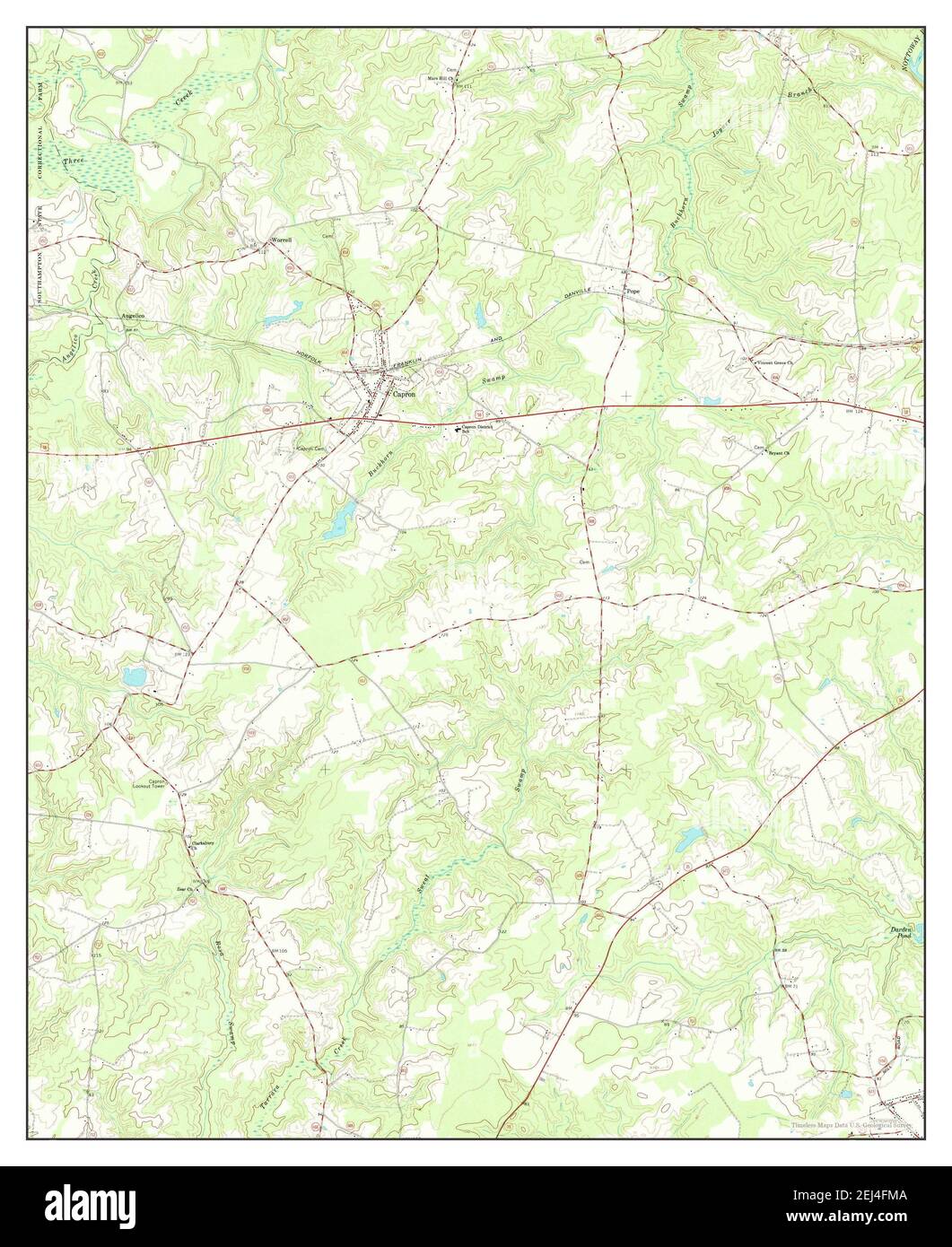 Capron, Virginia, map 1966, 1:24000, United States of America by ...