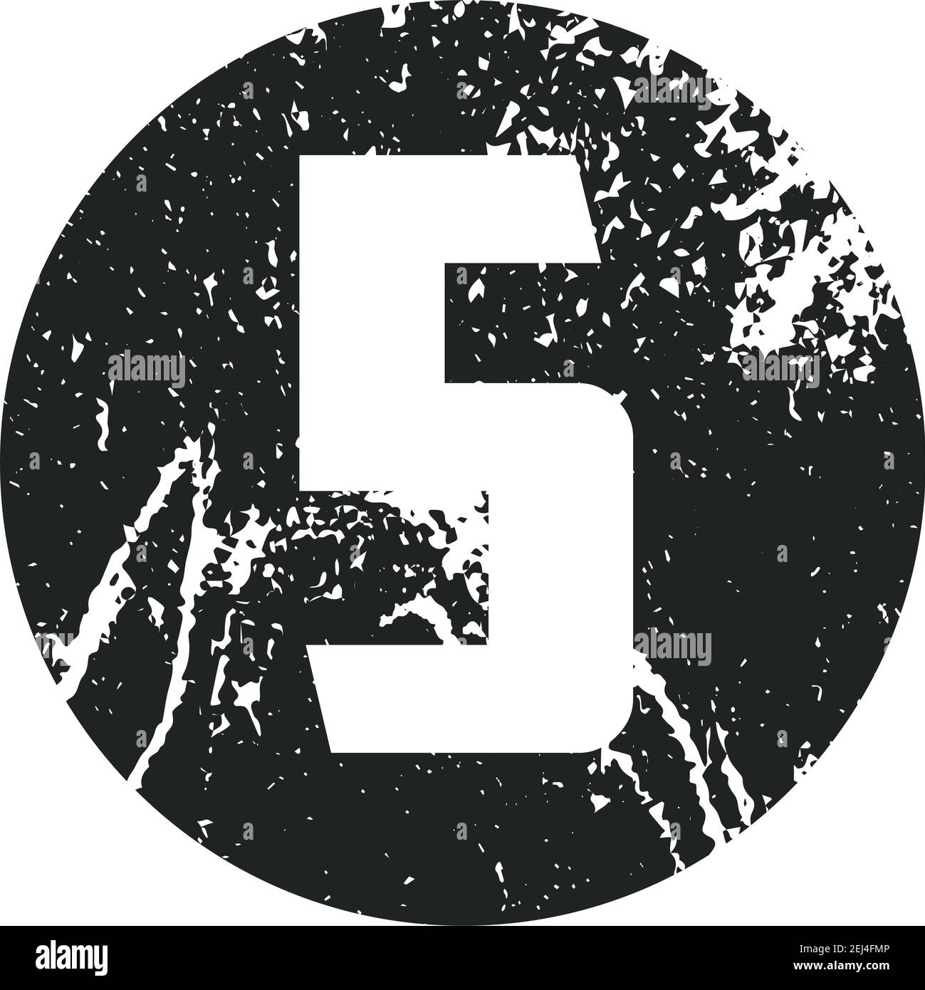 Set of grunge numbers. Distressed vector illustration Stock Vector ...