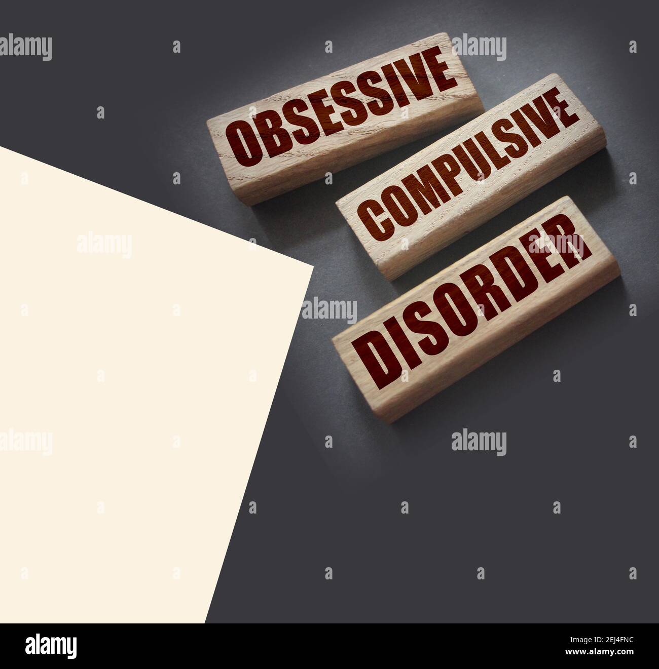 Obsessive Compulsive Disorder words on wooden blocks. Psychiatry ...