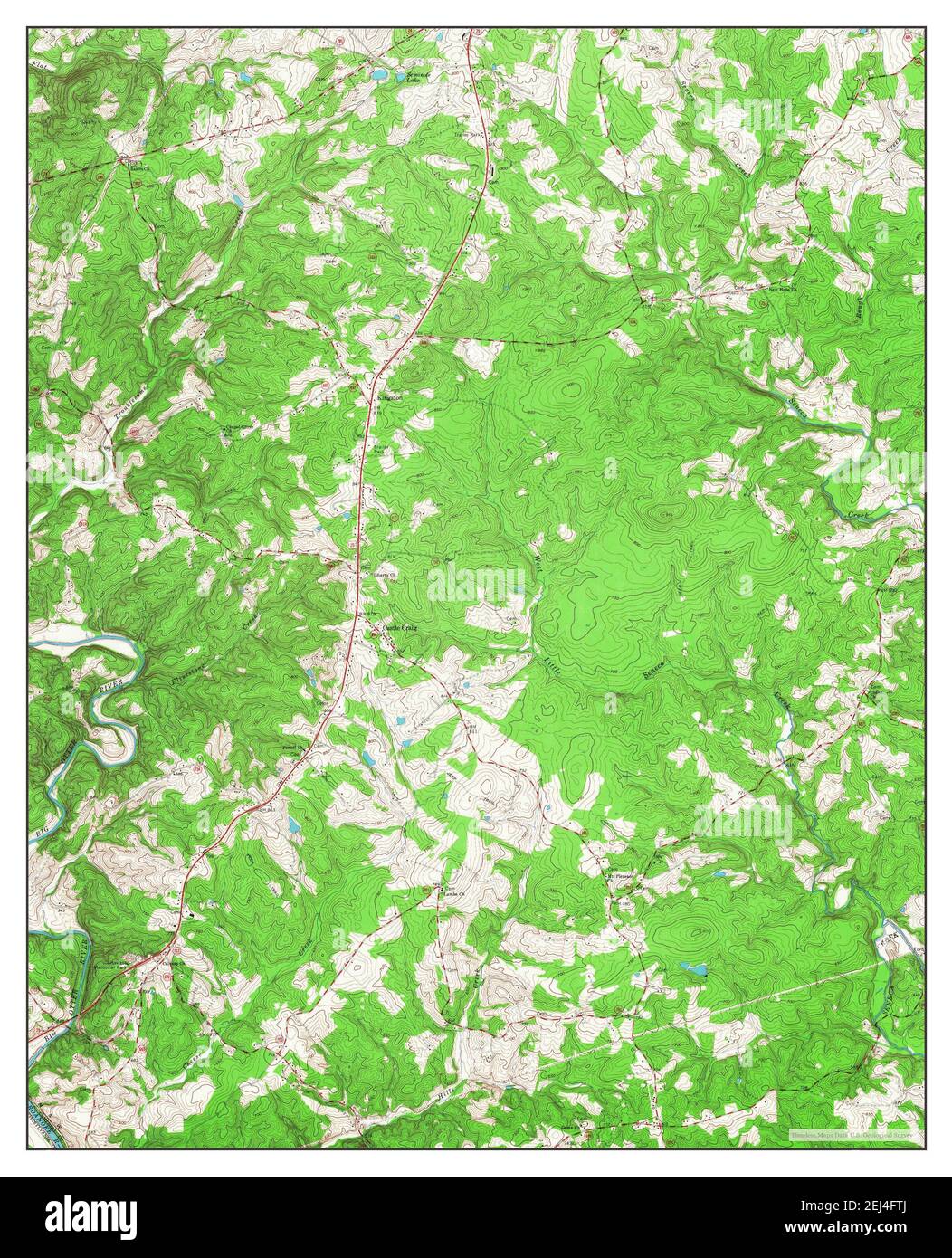 Castle Craig, Virginia, map 1966, 1:24000, United States of America by ...