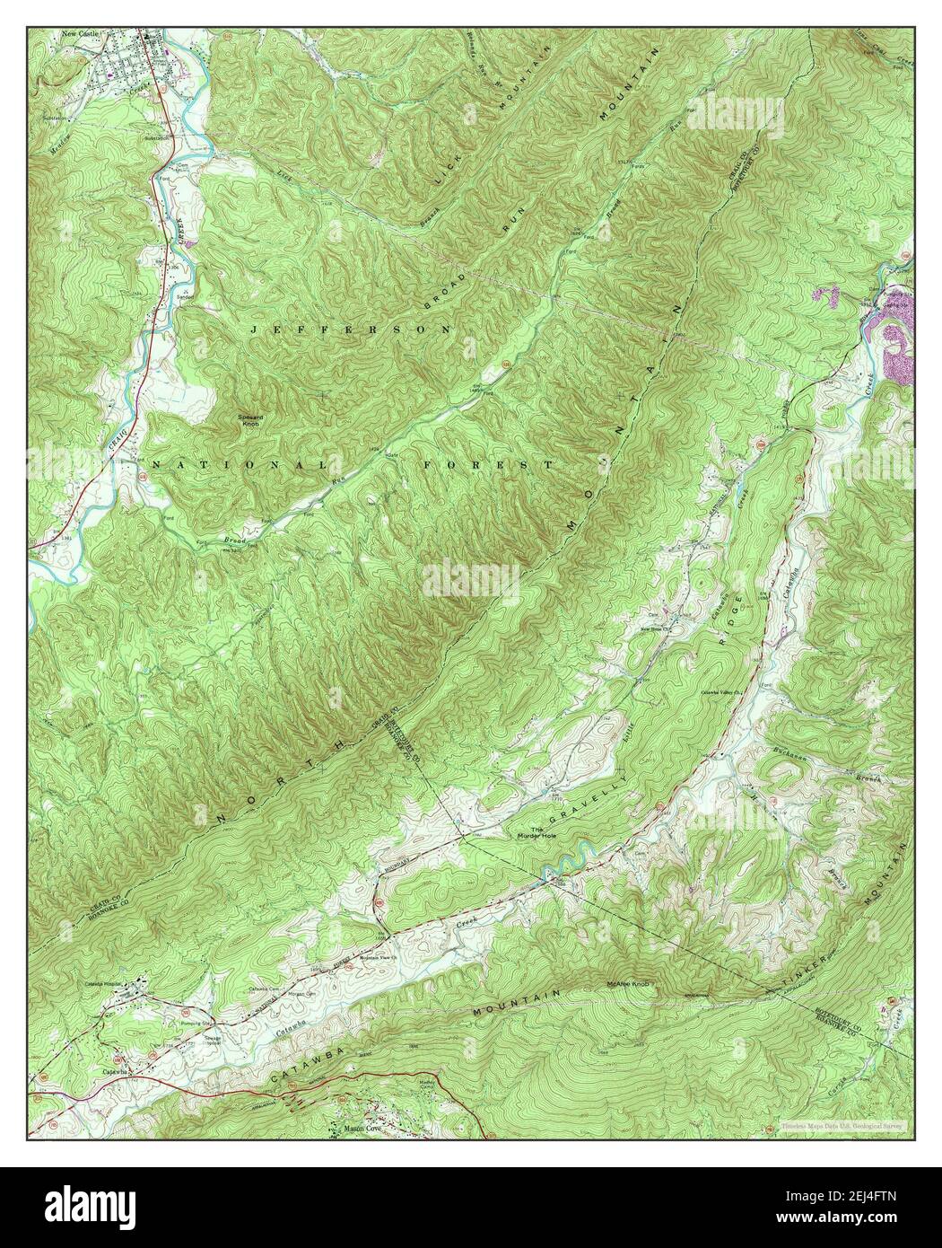 Catawba map hi-res stock photography and images - Alamy