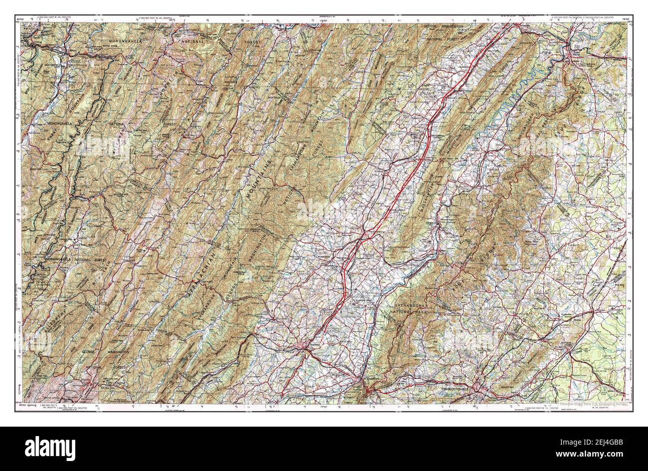 Charlottesville virginia map hi-res stock photography and images - Alamy