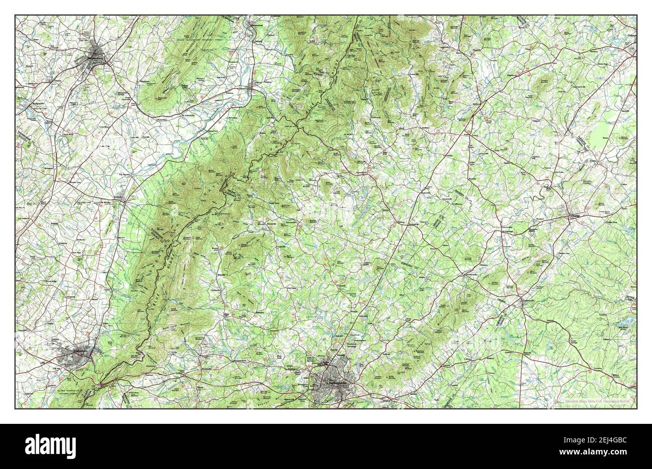 Charlottesville map hi-res stock photography and images - Alamy