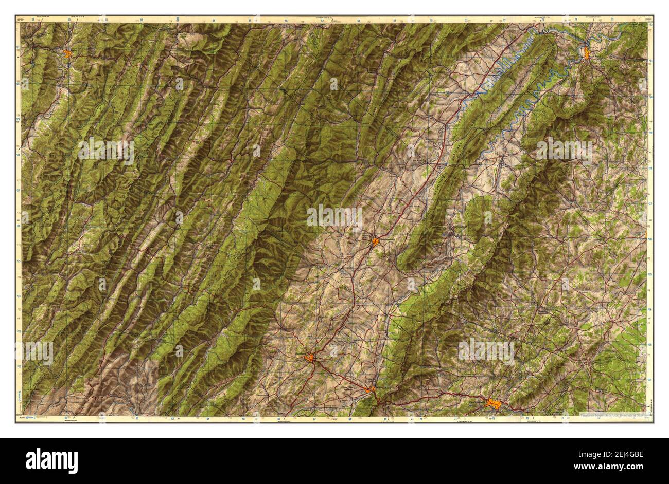 Charlottesville virginia map hi-res stock photography and images - Alamy
