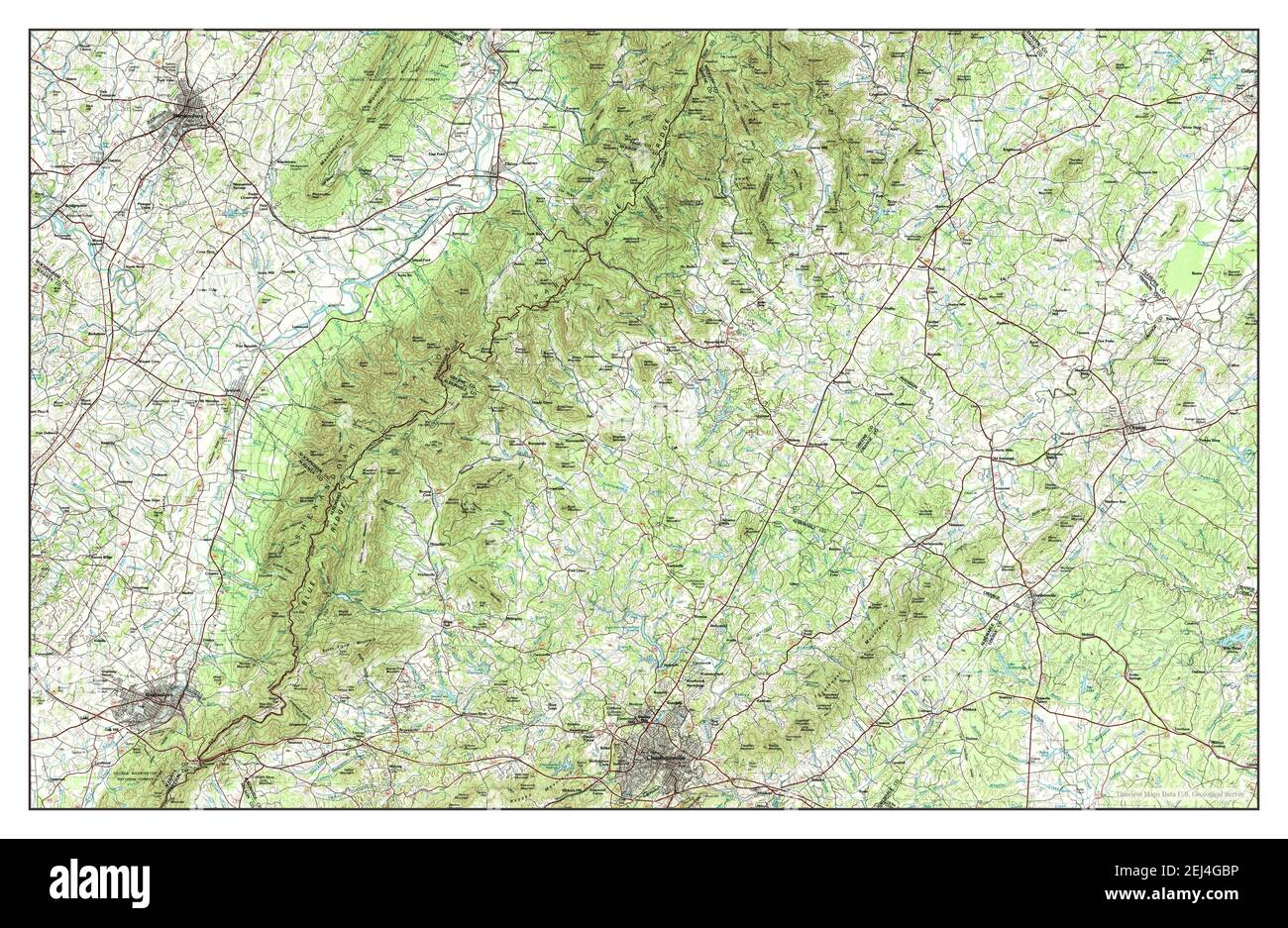 Charlottesville virginia map hi-res stock photography and images - Alamy