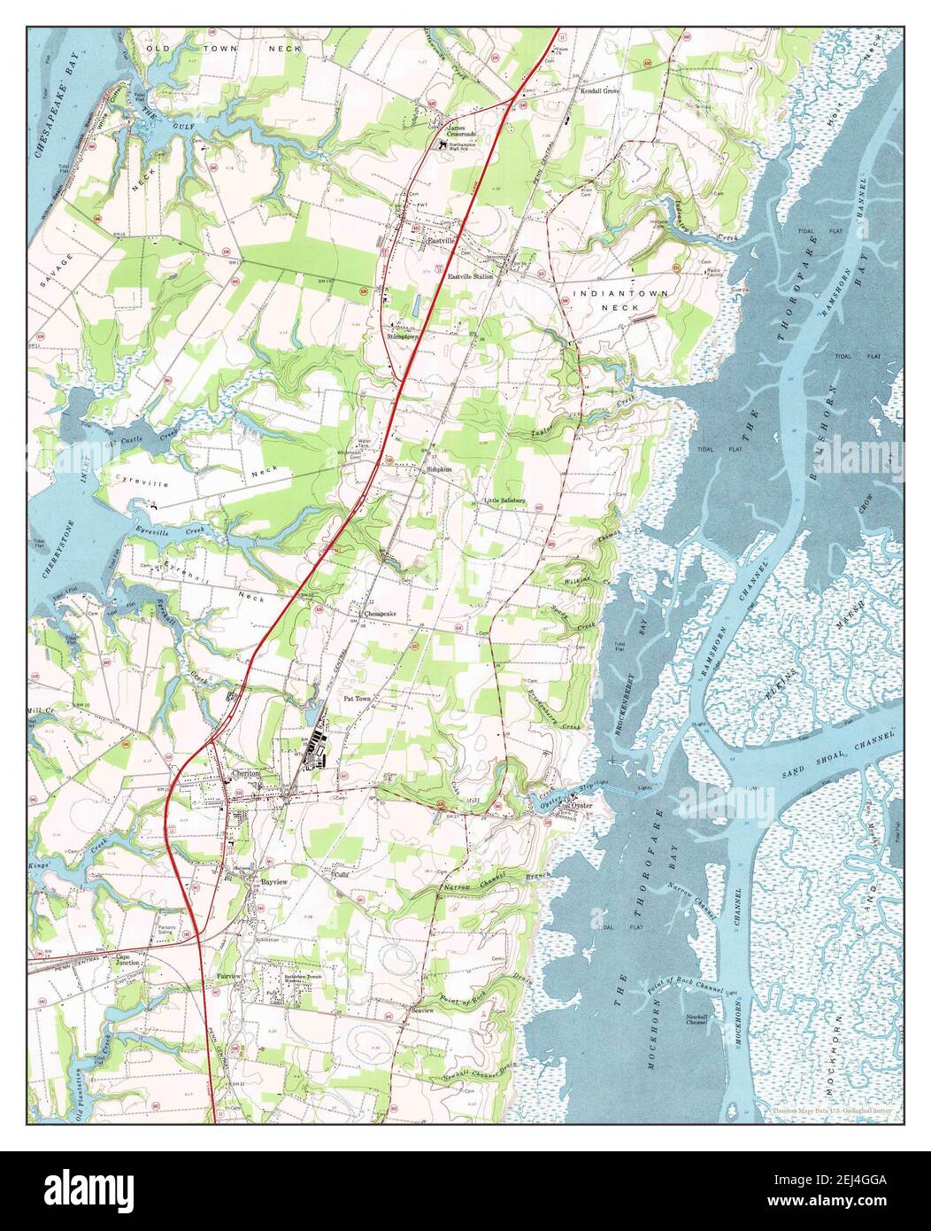 Cheriton, Virginia, map 1968, 1:24000, United States of America by ...