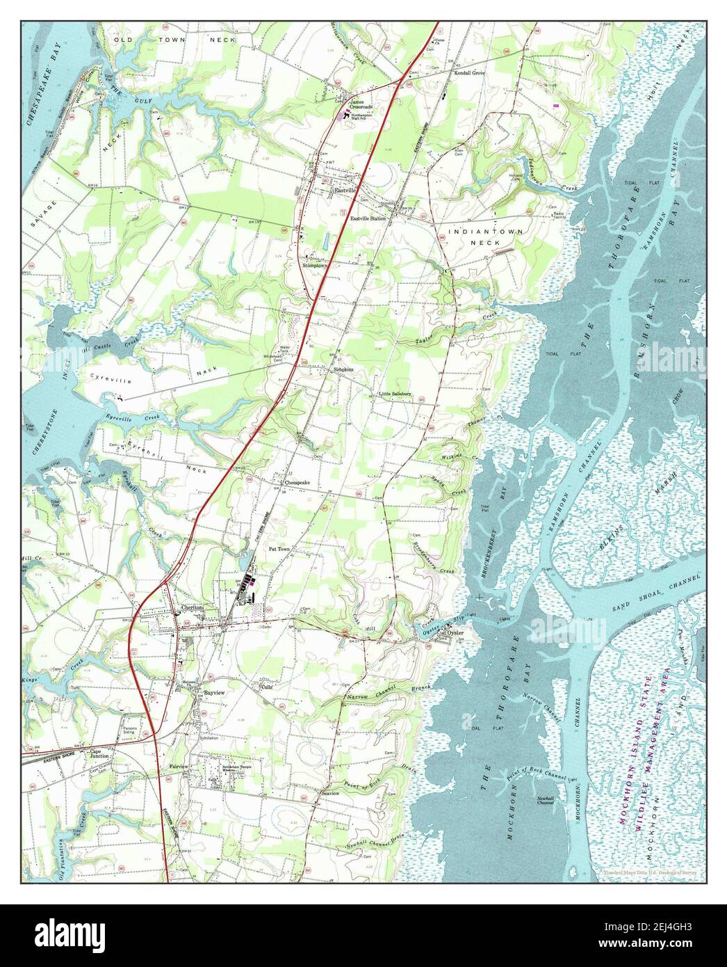 Cheriton, Virginia, map 1968, 1:24000, United States of America by ...