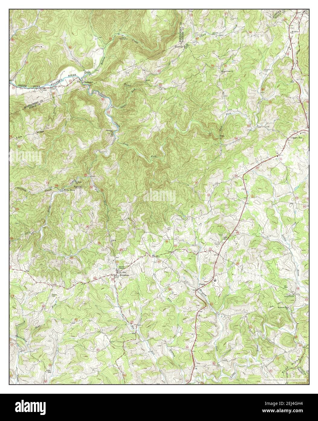 Check, Virginia, map 1963, 1:24000, United States of America by ...