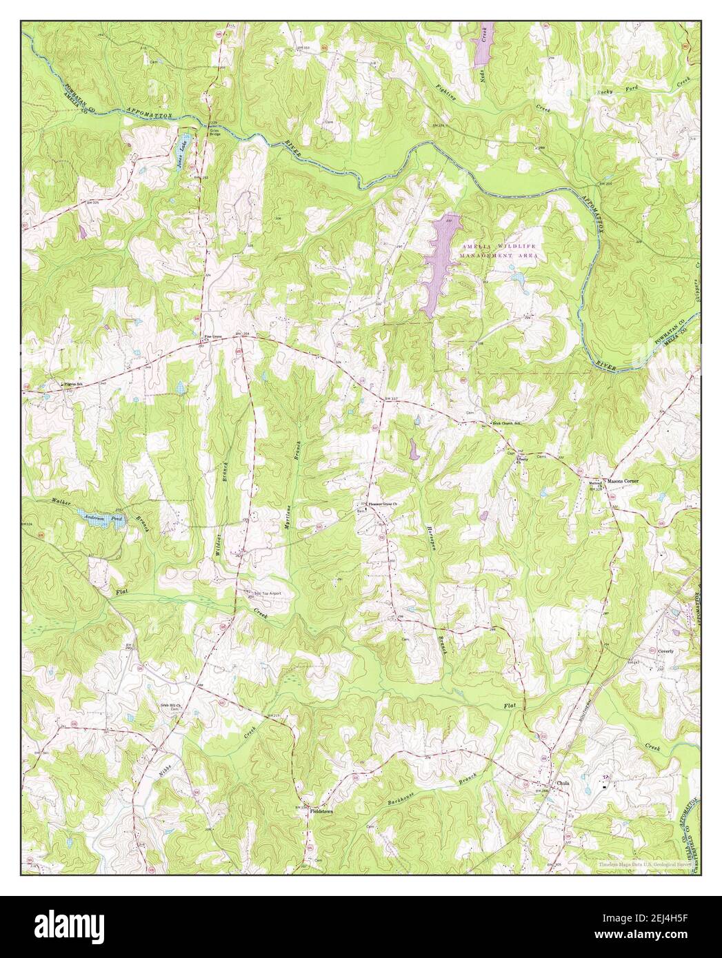 Chula, Virginia, map 1966, 1:24000, United States of America by ...