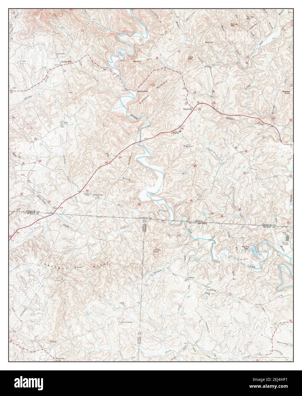 Claudville, Virginia, map 1968, 1:24000, United States of America by ...