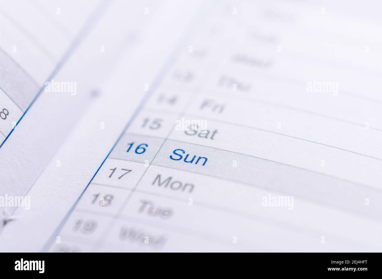 Days Of The Week High Resolution Stock Photography and Images - Alamy