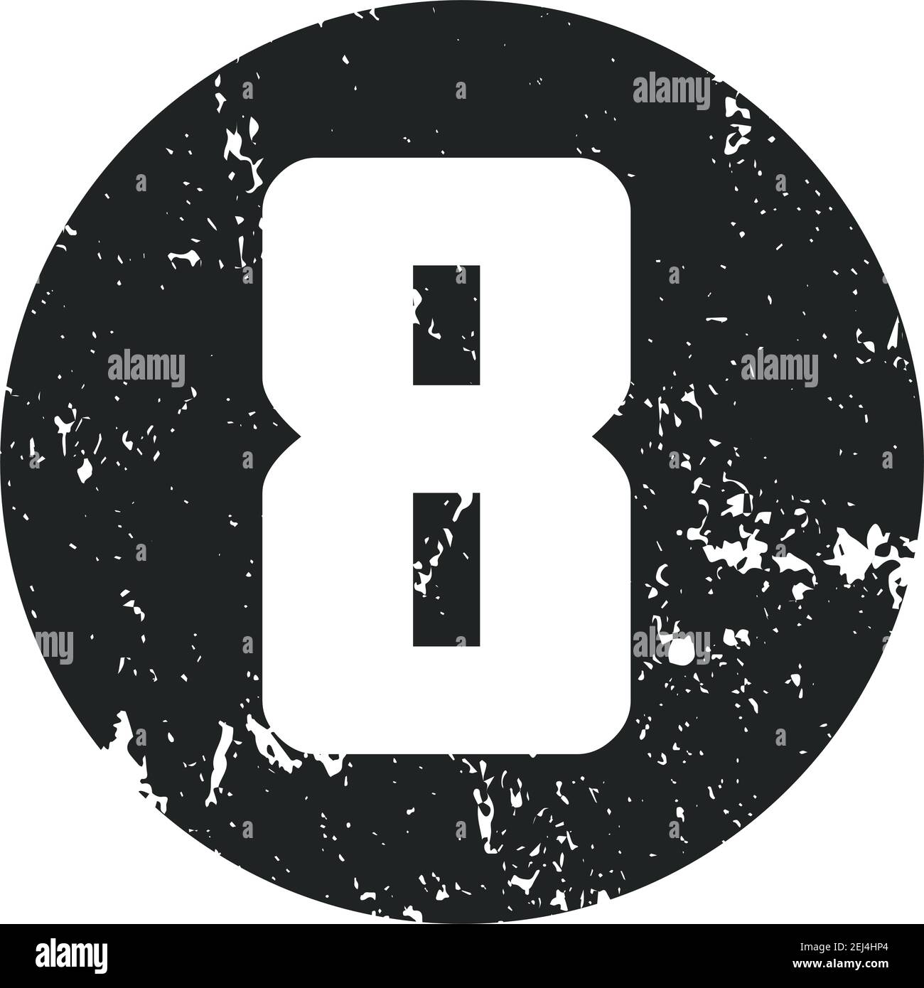 Set of grunge numbers. Distressed vector illustration Stock Vector ...