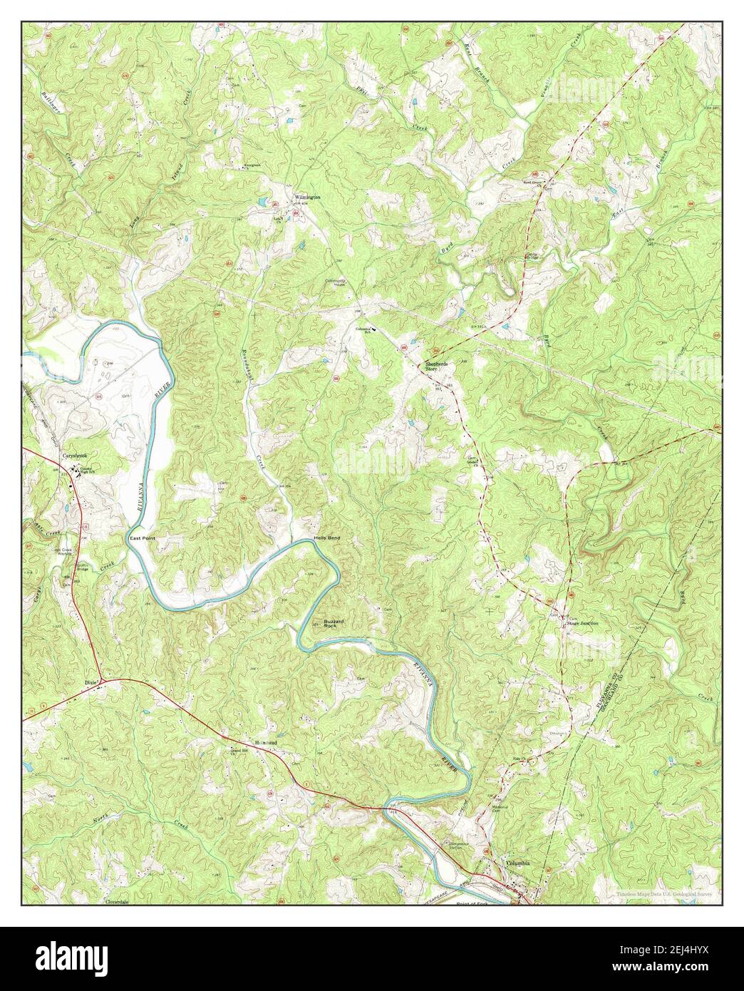 1970 columbia map hi-res stock photography and images - Alamy