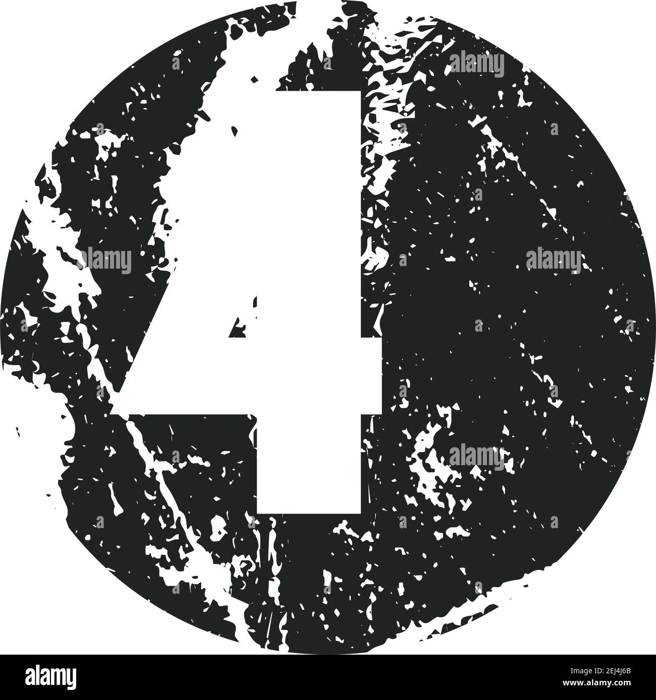 Set of grunge numbers. Distressed vector illustration Stock Vector ...