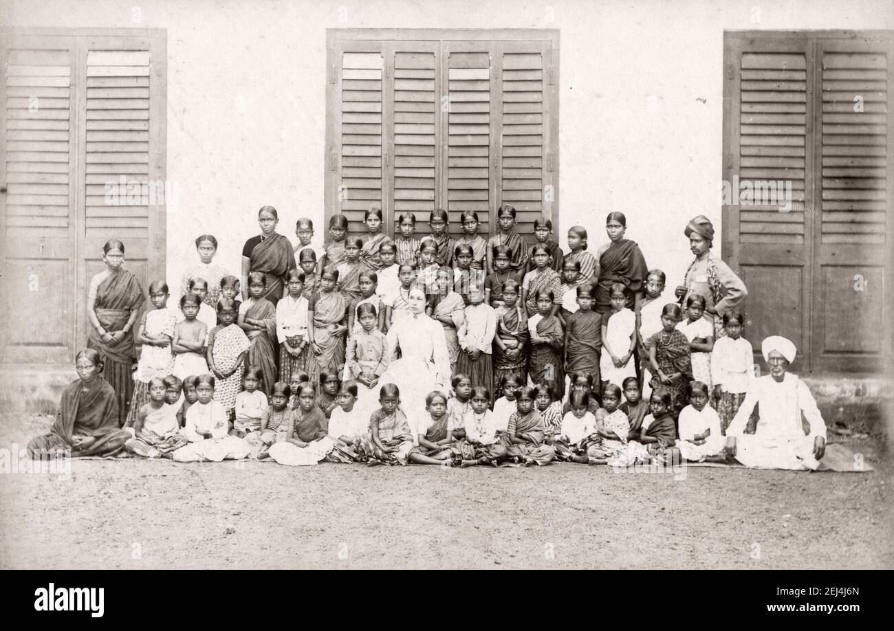 1913 School Life In India