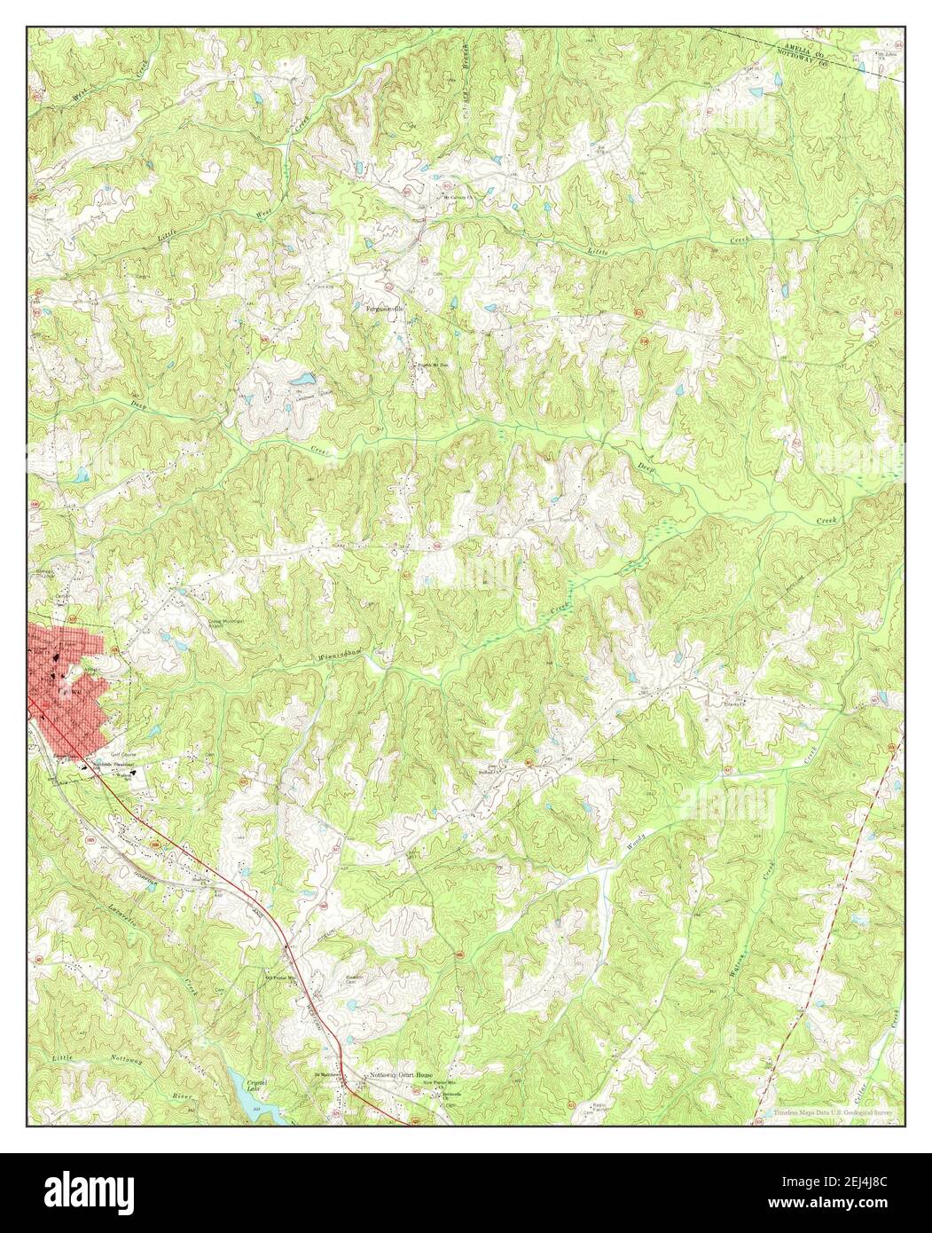 Crewe virginia map hi-res stock photography and images - Alamy