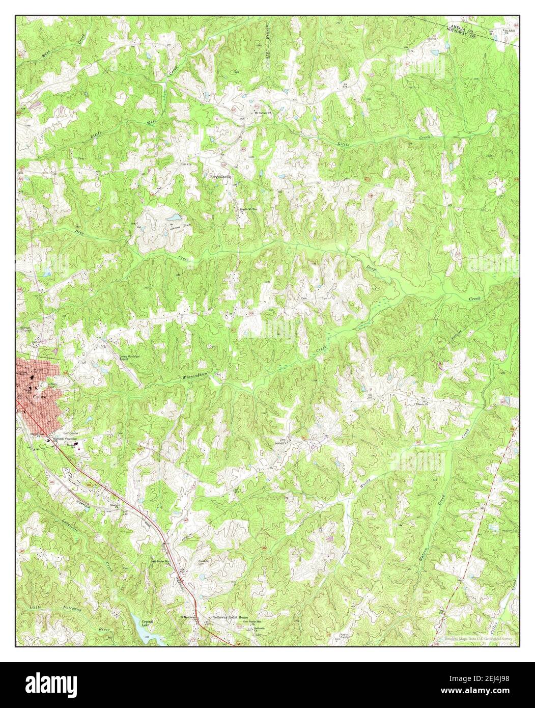 Crewe virginia map hi-res stock photography and images - Alamy