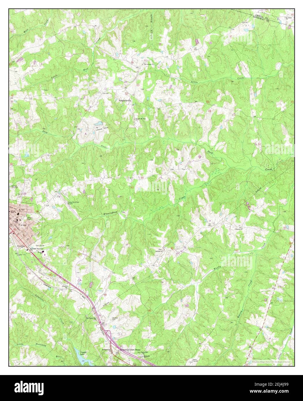Crewe virginia map hi-res stock photography and images - Alamy