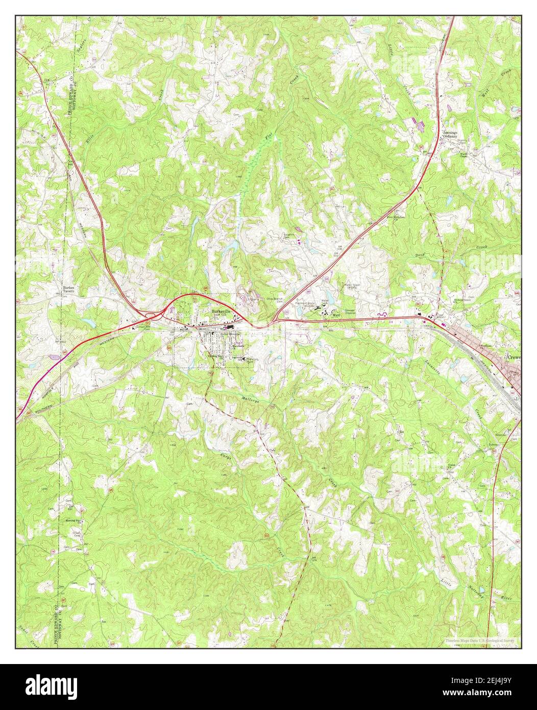 Crewe virginia map hi-res stock photography and images - Alamy