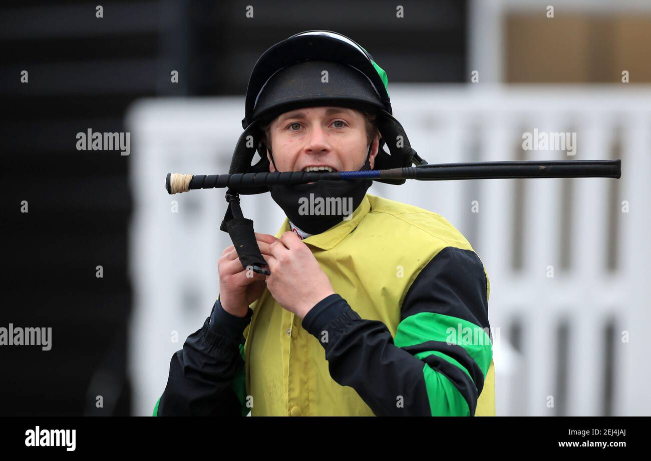 Jockey Lorcan Williams at Uttoxeter racecourse. Picture date: Sunday ...