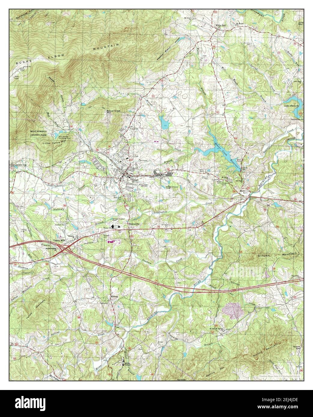 Map of crozet virginia hi-res stock photography and images - Alamy