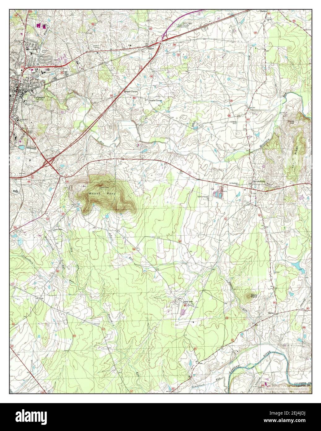 Culpeper East, Virginia, map 1994, 1:24000, United States of America by ...